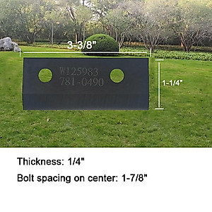 781-0490 742-0571 Shredder Chipper Blade Kit Fits for MTD Troy-Bilt Craftsman Replacement 981-0490 781-0490 942-0571 742-0571