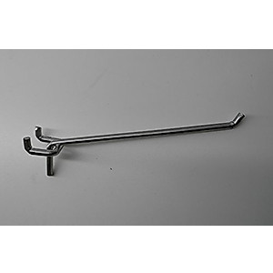FixtureDisplays® 6" Peg Hook Pegboard Hook Pegwall Hook Wire Slatwall Hook Metal Peg Hook Metal Slatwall Hook 16736