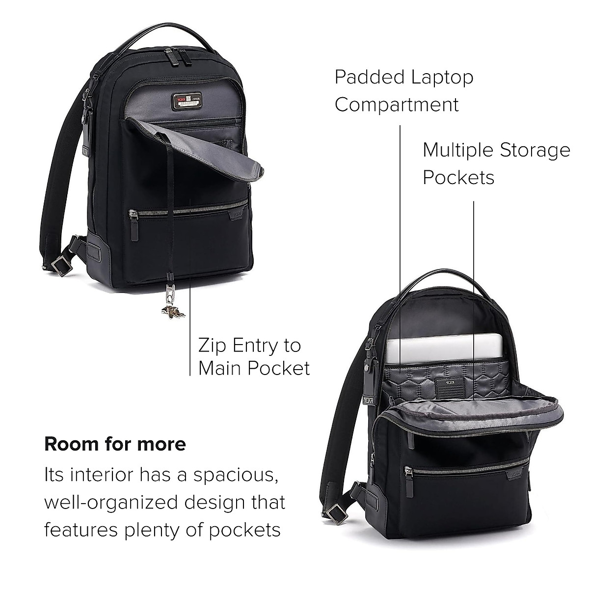 TUMI(トゥミ) Men's Backpacks, Black, One Size