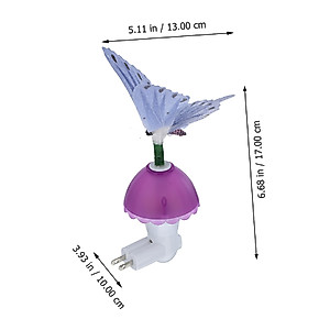 Hemobllo Butterflies Visual Lamp 7 LED Lamp 3D Night Light Lamp LED Lamp for Bedroom