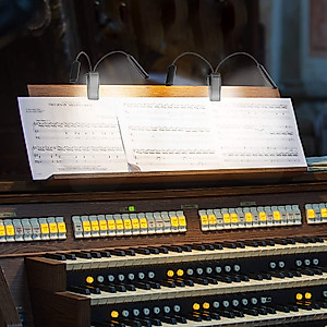 CAHAYA Music Stand Light Clip on Battery Powered Reading Lamp Book Light for Bookworms Guitar Piano Keyboard Players CY0243