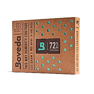 Boveda 72% Two-Way Humidity Control Pack For Large Wood Humidifier Boxes – Size 320 – Single – Moisture Absorber – Humidifier Pack – Individually Wrapped Hydration Packet