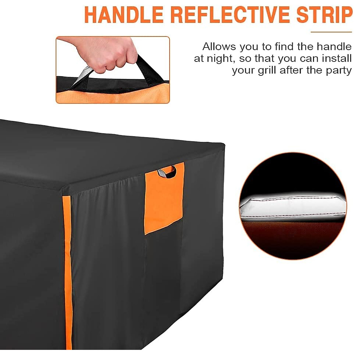 NEVERLAND Rectangular Patio Table Cover 95x64x40 inch , Patio Furniture Covers 420D Heavy Duty Waterproof Outdoor Lawn Patio Furniture Covers