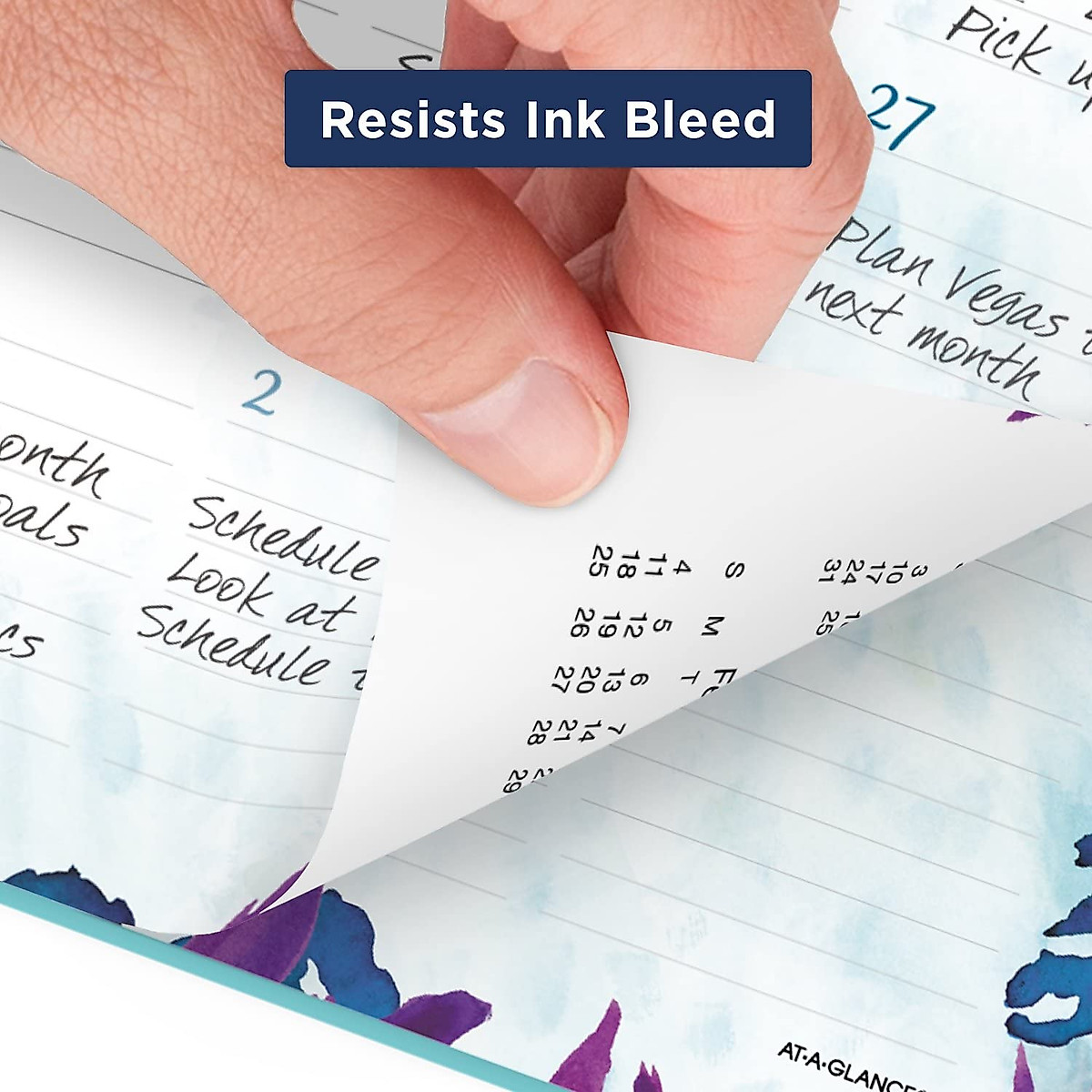 AT-A-GLANCE 2024 Weekly & Monthly Planner, 8-1/2" x 11", Large, Wild Washes (523-905-24)