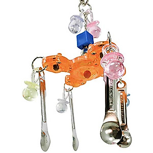 Bonka Bird Toys 824 Wookie Spinner Bird Toy Parrot cage Toys Cages Cockatiels parrotlets Conures