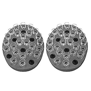 Polar Whale 2 Shot Glass Holder Floating Trays Table for Pool Beach Spa Hot Tub Bar Club Party Float Indoor Outdoor Durable Foam Serving Rack 16.67 Inches Wide Holds 30 Shots