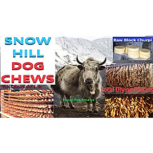 Snow Hill Yak Cheese Dog Chews 12-14 Pcs Pinky Finger Size Nuggets - Himalayan Golden Yak Cheese Finger Snacks Best for Small Small Pups of Himalayas, Nepal