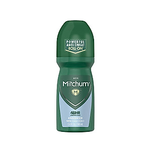 Mitchum Invisible Anti-Perspirant & Deodorant Roll-On, Unscented 3.4 oz (Pack of 4)