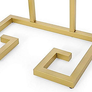 Christopher Knight Home Hickson END Table, Gold + Clear