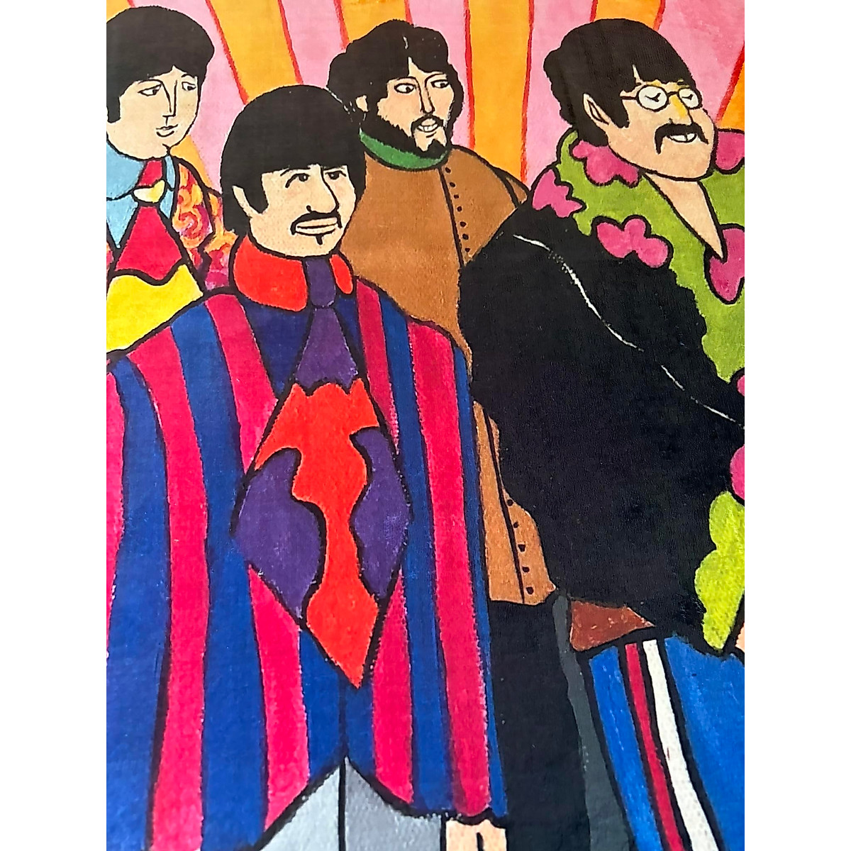 Beatles Rug, Beatles Fan Rug, Teen Room Rug, Living Room, Non-Slip Rug, Office Rug, Printed Rug, Cool Rug D639.5 (47”x70”)=120x180cm