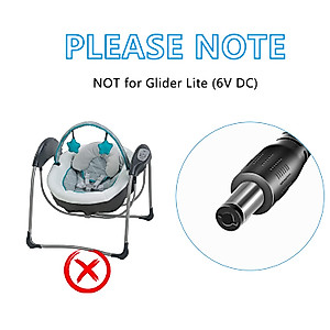 5V Replacement Cord for Graco Swing, Simple Swing, Glider LX, Glider Petite LX, Glider Elite, Glider Premier, Sweetpeace, Sweet Snuggle, DuetConnect LX, DuetSoothe (8.2FT)