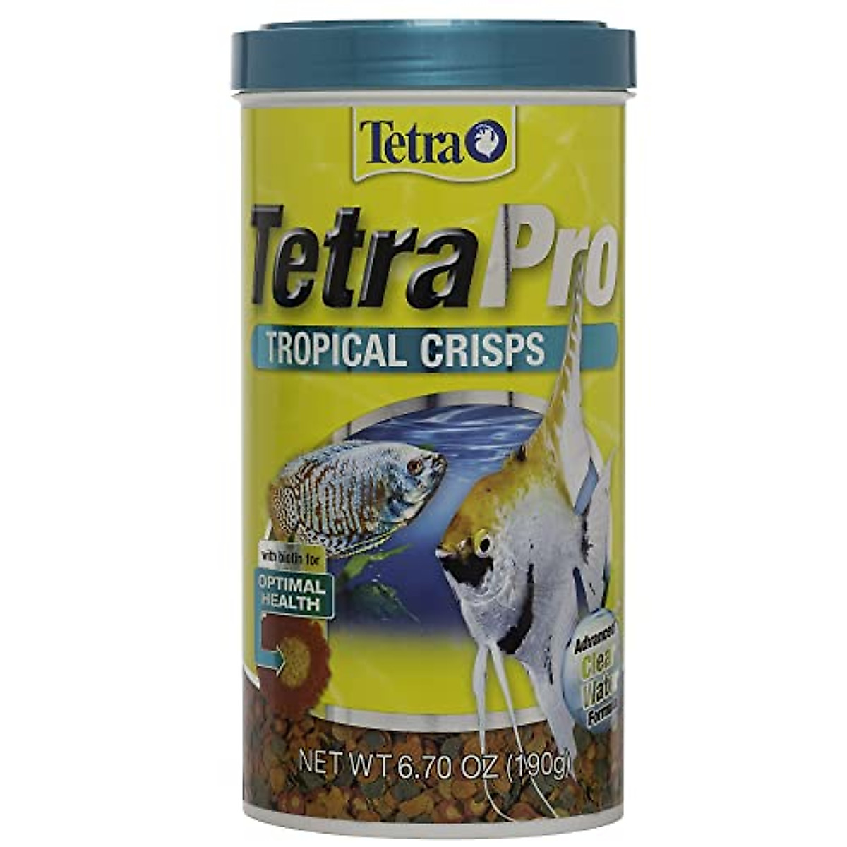 TetraPro Tropical Crisps 6.70 Ounces, Fish Food, Advanced Clear Water Formula
