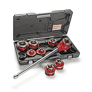 RIDGID 36475 Model 12-R Exposed Ratchet Pipe Threader Set with Carrying Case