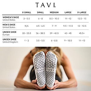 TAVI NOIR Women’s Savvy Non-Slip Socks, Haze, Small