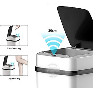 WPYYI 10 L Automatic Touchless Smart Trash Can Motion Sensor Trash Bin Rubbish Waste Bin Kitchen Trash Can Garbage Bins