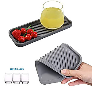 2PCS Silicone Sponge Holder Kitchen Sponge Holder,Silicone Sink Organizer Tray Organizer Tray for Bathroom, Soap Dispenser