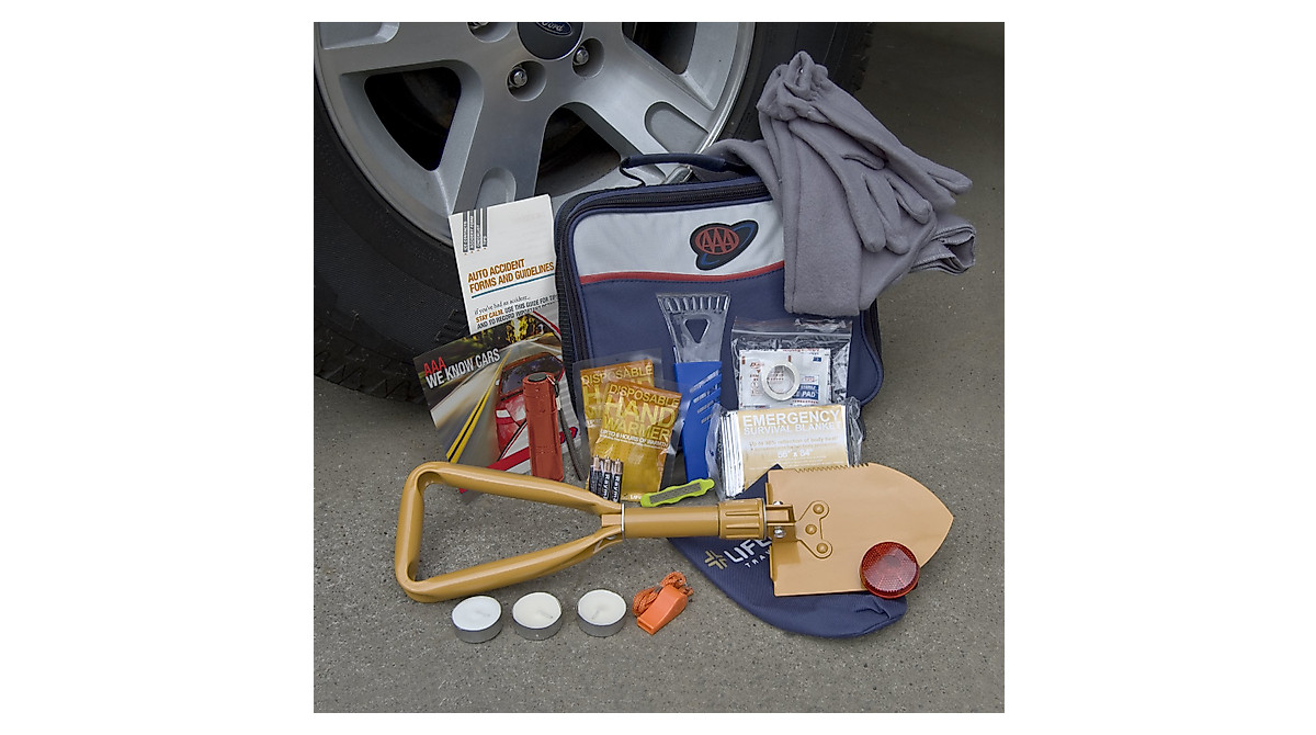 Lifeline AAA Severe Weather Emergency Road Kit - 66 Pieces for Safety