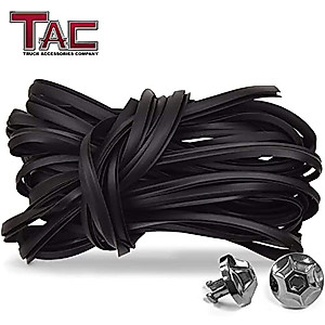 TAC Fender Flares Cover Compatible with 2016-2023 Toyota Tacoma Truck Off-road 4pcs Matte Black Smooth Front & Rear Pocket Rivet Style Pickup All Beds (Single Rear Wheel only)