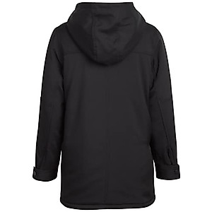 URBAN REPUBLIC Boys' Winter Jacket - Shell Parka Coat with Faux Fur Lined Hood, Size 10/12, Jet Black