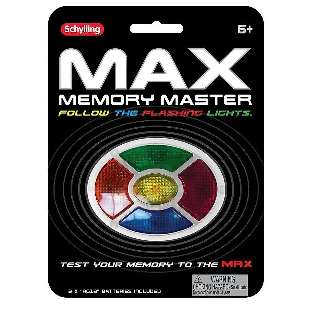 Big Game Toys~MAX Memory Game Simon Says Handheld Electronic Game Lights Sound Travel Portable + Free Sticker
