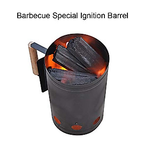 TOTOU Barbecue Tools Fast Charcoal Ignition Barrel Carbon Stove Outdoor Barbecue Fire Bamboo Chimney Starter