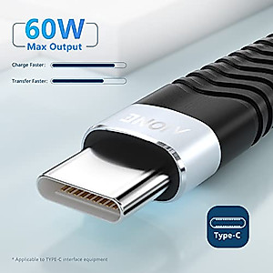 USB C to USB C Cable - [2Pack 3ft] PD 60W Type C Fast Charging Cable Compatible with iPhone 15/15 pro iPad Pro 2020/iPad Air 4/iPad Mini 6, MacBook Pro/Air, Samsung S22/S21/S20