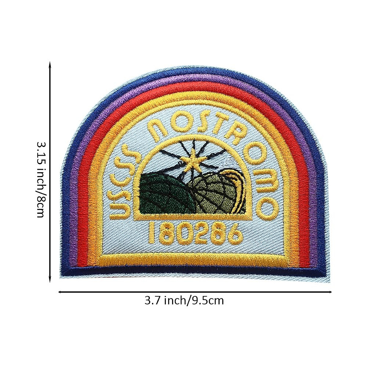 6 Pieces USCSS Crew Ripley Embroidered Iron On Patches Halloween Costume Shoulder Costume Embroidered Applique Badge Patches Set (6 Pieces USCSS Patches)