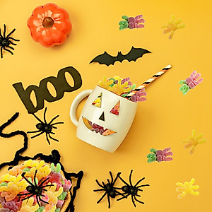 Fruidles Halloween Hair Spiders Gummies, Fun And Festive Holiday Snacking (Half-Pound Bag)