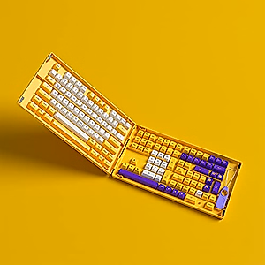 Akko Los Angeles Theme 158-Key ASA Profile PBT Double-Shot Keycap Set for Mechanical Keyboards with Collection Box