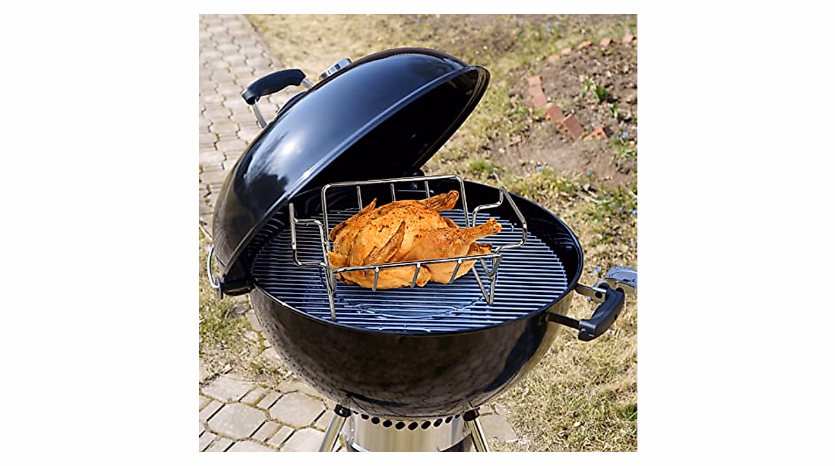 Burly grill Turkey Rack Turkey Toasting Rack for Big Green Egg, BBQ Rib ...