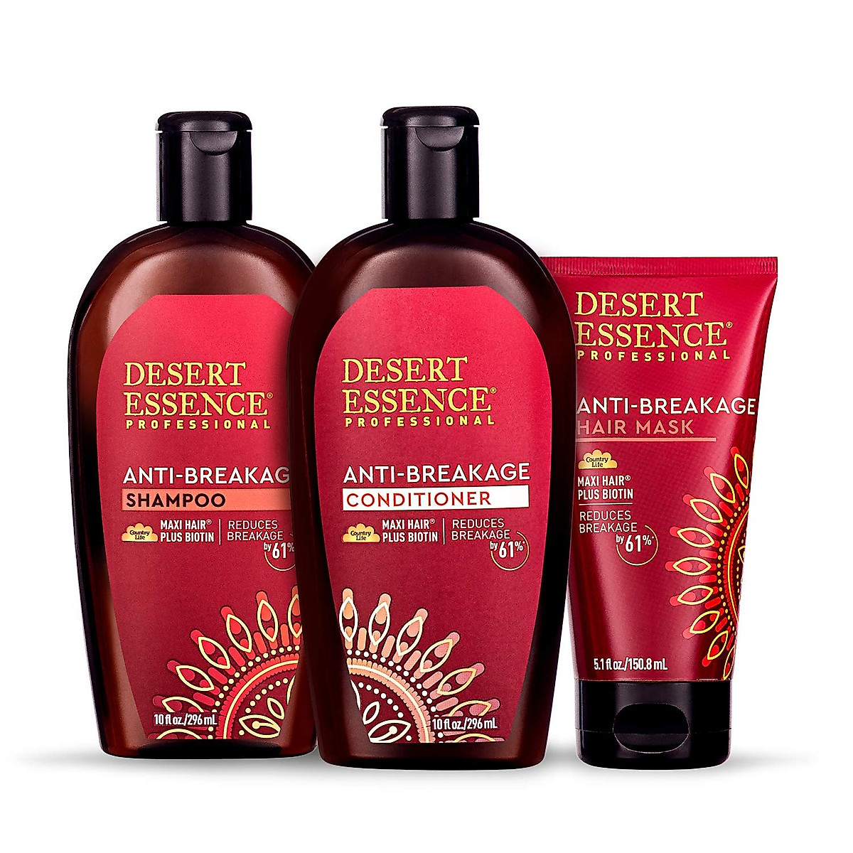 Desert Essence Maxi Hair Plus Biotin Anti-Breakage Conditioner - 10 Fl Oz - Jojoba & Coconut Oils - Promotes Breakage Reduction