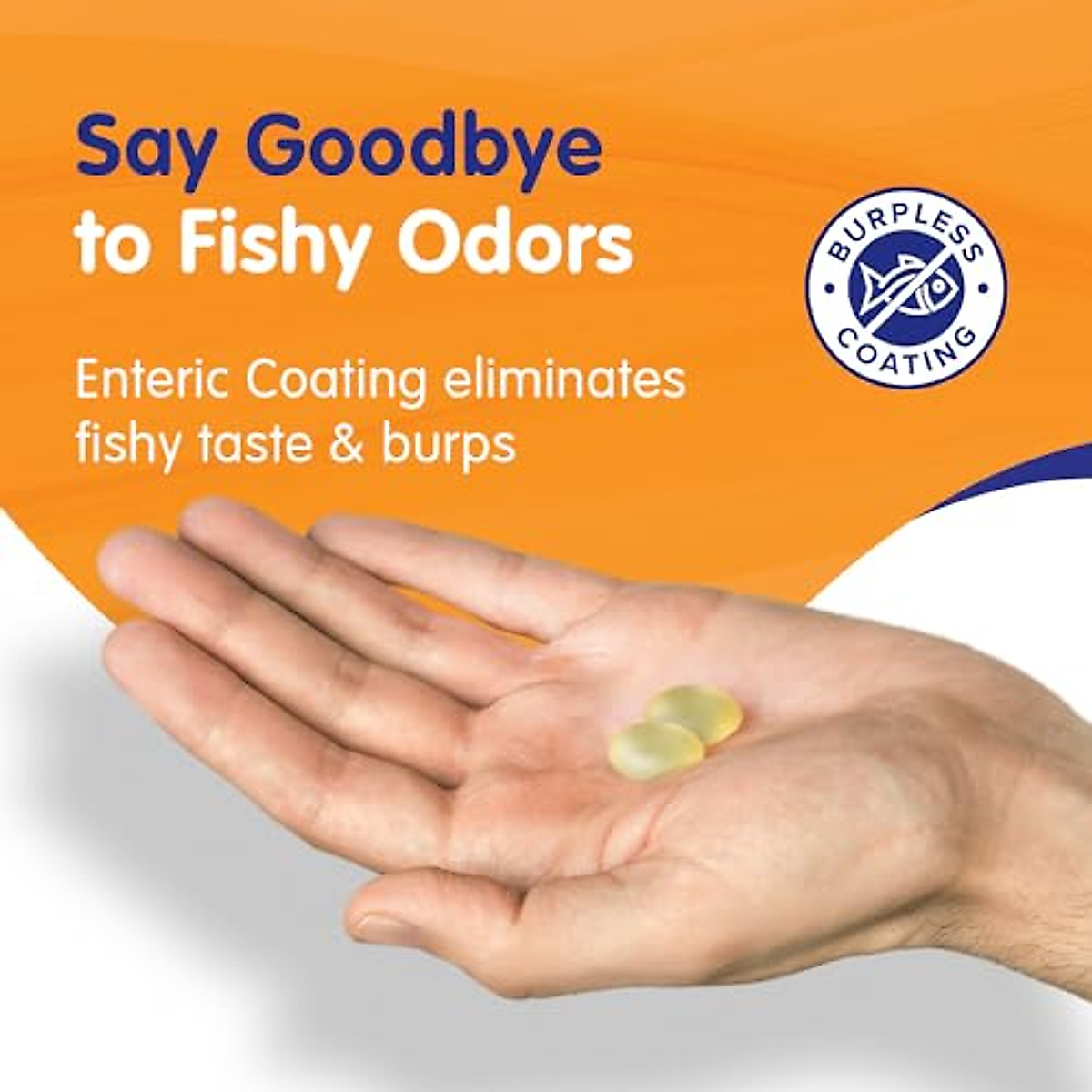 OmegaVia EPA 500, Purified Omega 3 Fish Oil Burpless Softgels, 500 mg EPA in Triglyceride Form, Unflavored Wild Fish Oil Supplements, No Fishy Burps, Non GMO and Gluten Free, IFOS 5-Star, 120 ct