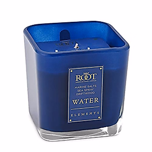Root Candles Scented Candles Elements Collection Premium Handcrafted 2-Wick Candle, 10.5-Ounce, Water