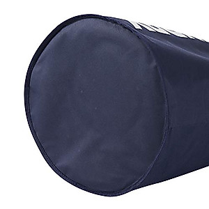 82L Large Thicken Laundry Basket Collapsible Fabric Laundry Hamper Foldable Heavy Duty Clothes Bag Portable Washing Bin Waterproof Cloth Hampers Storage with Durable Aluminum Handles (Dark Blue)