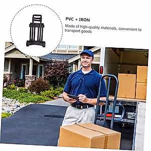 TEHAUX Cart Hand Trucks Foldable Trolley Travel Stroller Lug Trolley Quad Stroller Folding Trolley Luggage Trolley Iron Multifunction Transportation Equipment Shopping