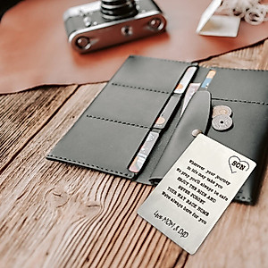 Son Engraved Metal Wallet Card, To Our Son Gifts from Mom and Dad, Engraved Wallet Insert Son, Son Birthday Card, Graduation Gifts