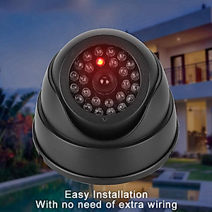 Dustproof Dummy Camera, with 30pcs IR LEDs Dummy Dome Camera, for Home Outdoor Security Camera Business Use