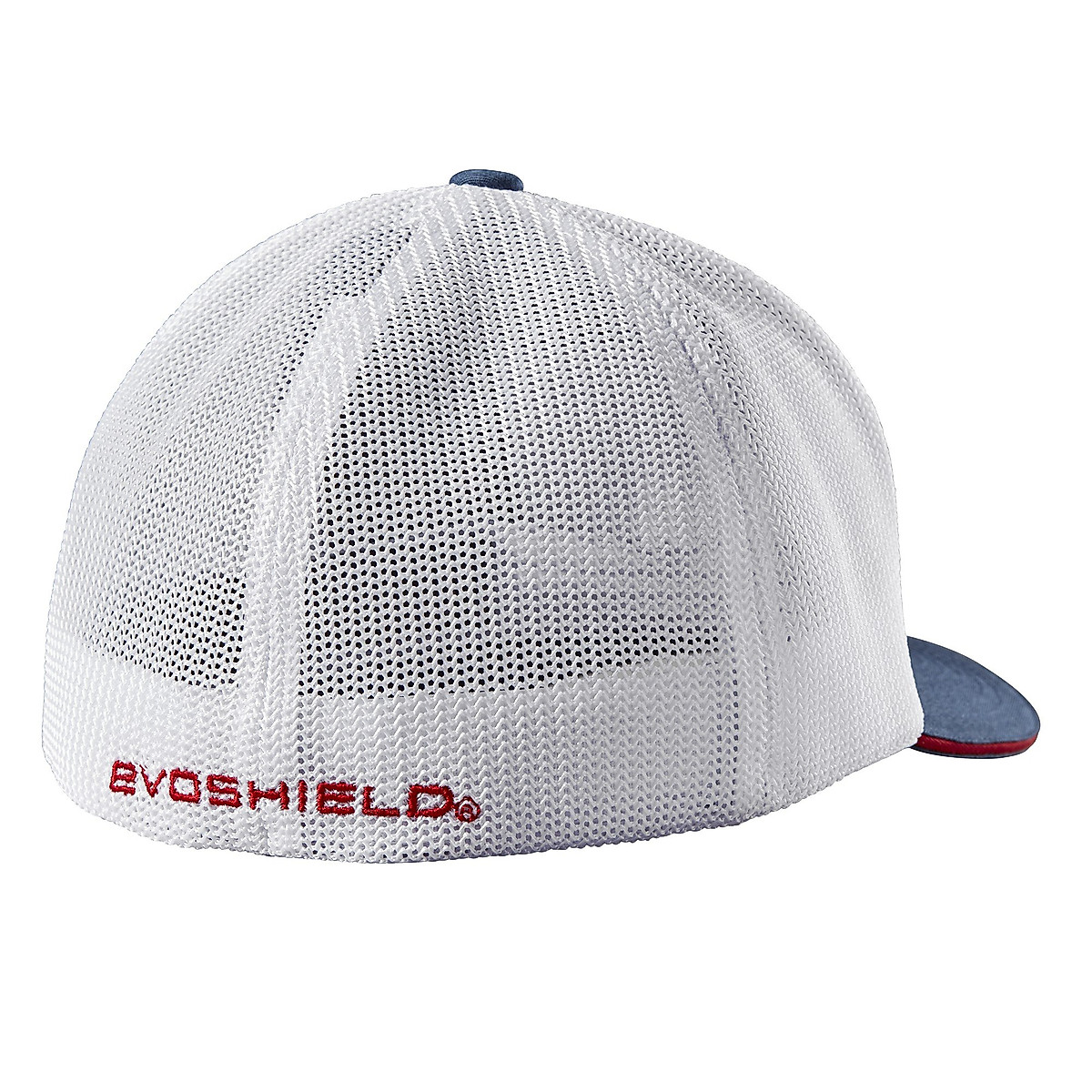 EvoShield Rank Flexfit Hat - Navy/Red, Small/Medium
