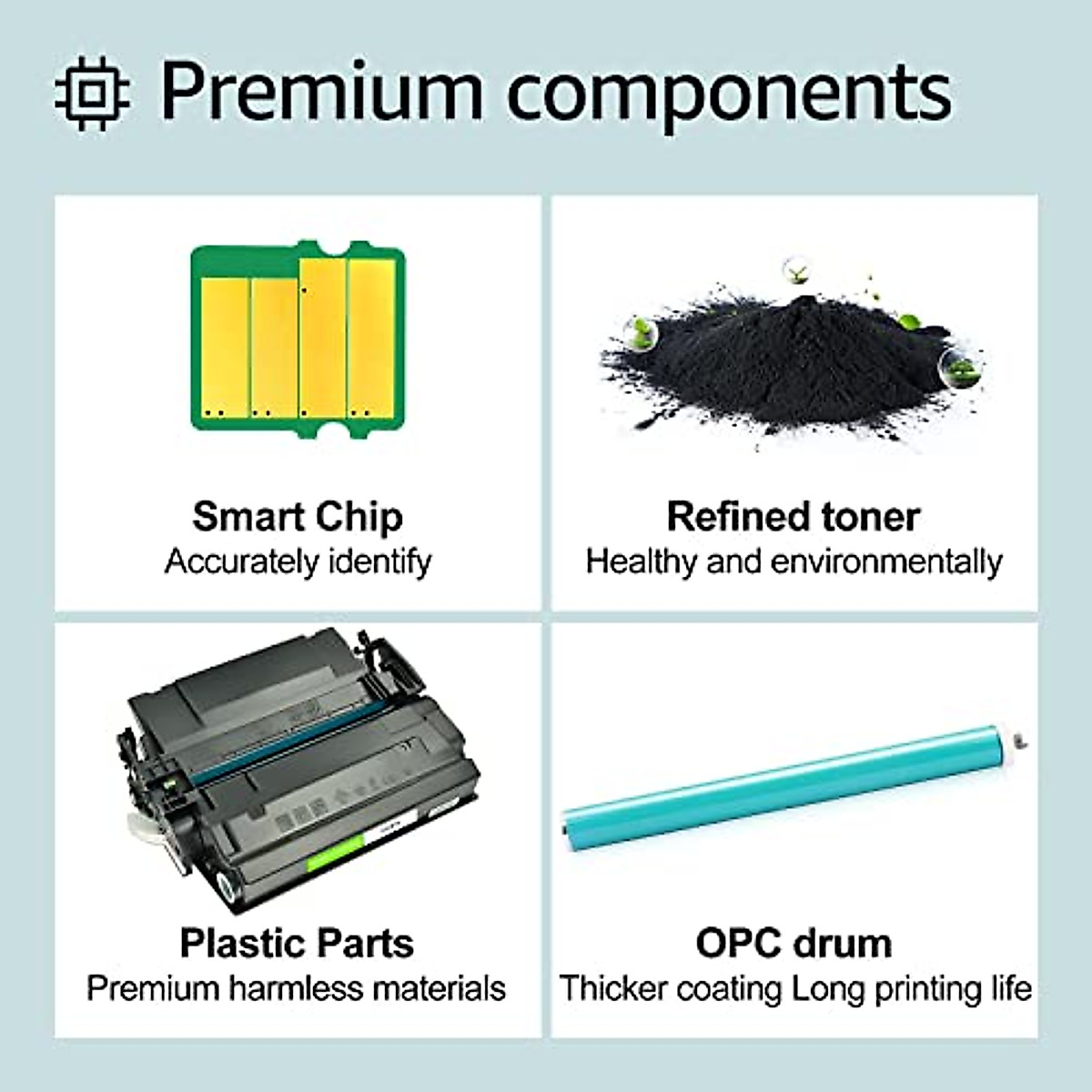 greencycle High Yield Compatible Toner Cartridge Replacement for HP 87X CF287X Work with Laser Jet Enterprise M506 M506n M506dn MFP M527 M527z M527f M527dn Pro M501 M501dn Printer (Black, 10-Pack)