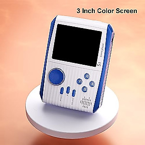 Retro Game Console Handheld, Mini Handheld Game Console for Kids with 666 Classic Retro Games, 1020mAh Rechargeable Battery, 3 Inch Screen Gameboy, Birthday Game Toy for Boy Girl (White)