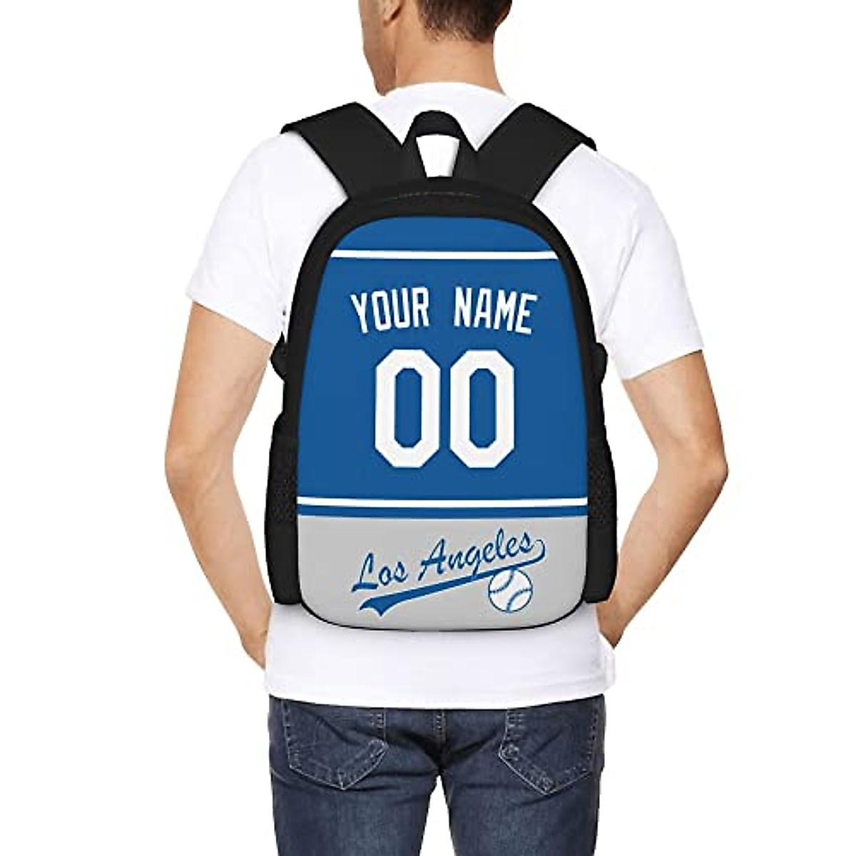 ANTKING Los Angeles Backpack High capacity Custom Any Name and Any Number Gifts for Kids Men Fans