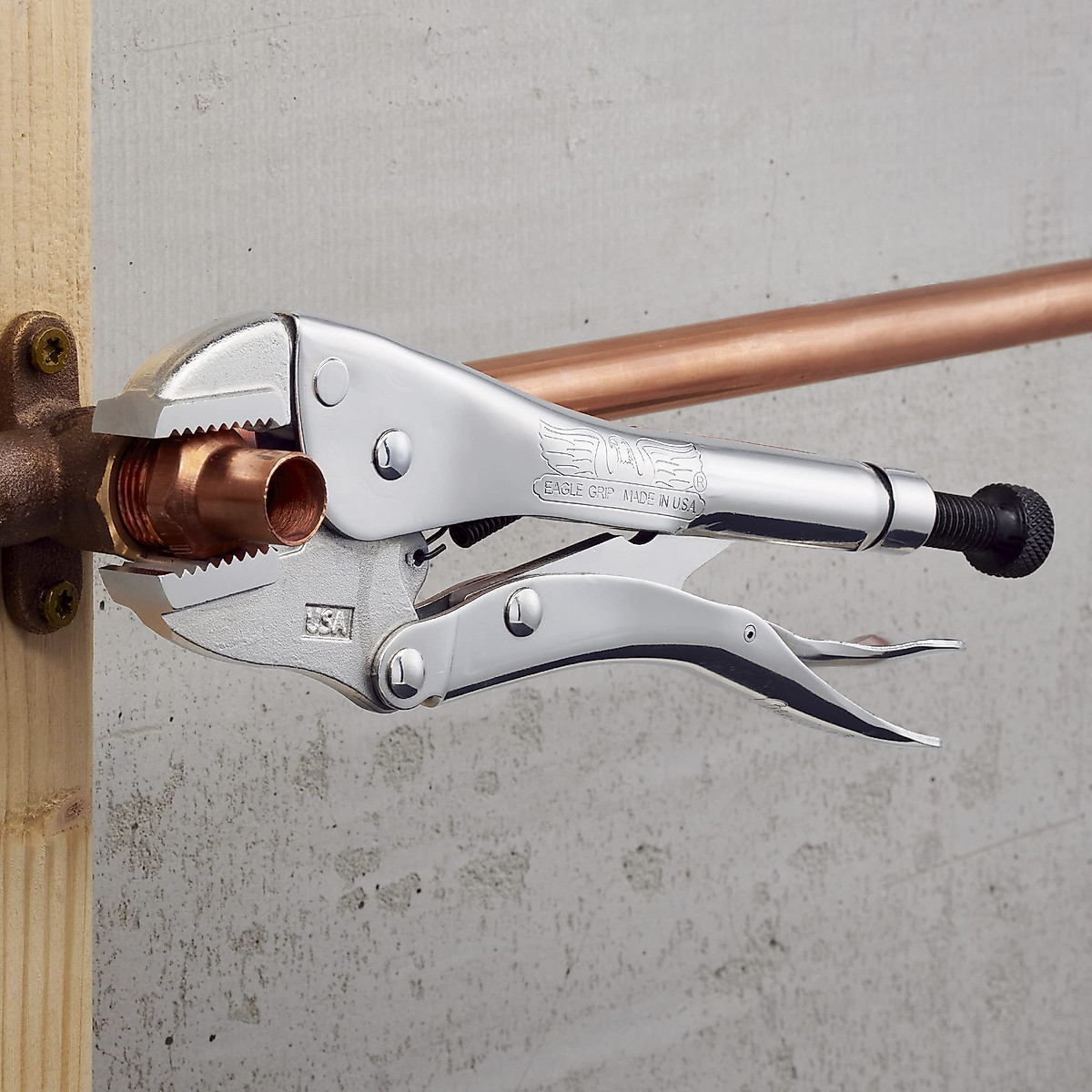 Malco Eagle Grip LP10R Locking Tool, 10" Straight Jaw