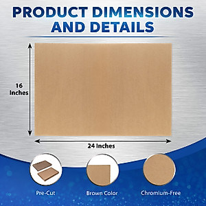 Paterson Paper 16" x 24" Full Size Unbleached Chromium-Free Reusable Baking Parchment Paper Sheets Commercial Bun/Sheet Pan Liners - 1000/Case - 425F - Non-Stick/Grease-Resistant