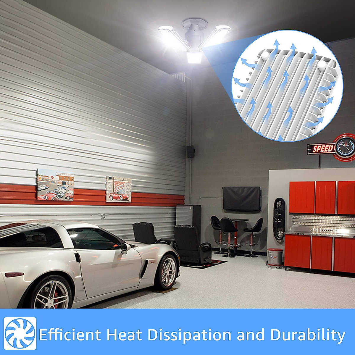 Olafus Motion Sensor LED Ceiling Light, 800LM Battery Operated Ceiling Light, 5000K Motion Activated Light for Closet Shower Room Stairs Hallway Bathroom, Orange