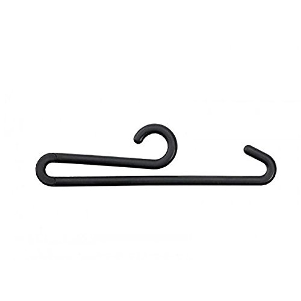 NAHANCO SH2 Sock Hanger with Curved Bar, Black (Pack of 500)
