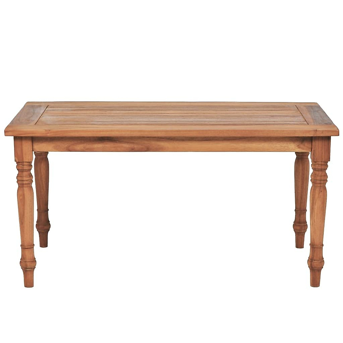 QJBSAVVA Batavia Coffee Table Teak 35.4"x19.7"x17.7",Entrance Table Tray Tables Center Table Low Table Suitable for Meeting Rooms, Reception Rooms, Offices