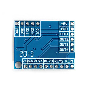 Rakstore PSF-B04 Remote Control Board Module 4 Channel Way Switch Module Microcontroller Development Board DIY for Phone