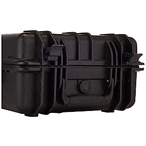Monoprice Weatherproof/Shockproof Hard Case - Black IP67 Level dust and Water Protection up to 1 Meter Depth with Customizable Foam, 8 x 7 x 6 in, 2.9 Liter (112679)