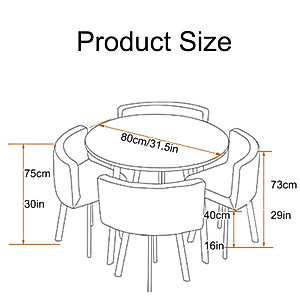Office Reception Room Club Table, Round Negotiation Reception Tables And Chairs Combination, Home Living Room Kitchen Leisure Table, Rest Area Small Apartment Balcony Leisure Table And Chair ( Color :