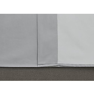 Linen Closet Luxury Cotton 1200 Thread Count Hotel Luxury 4-Piece Sheet Set, King, Light Gray